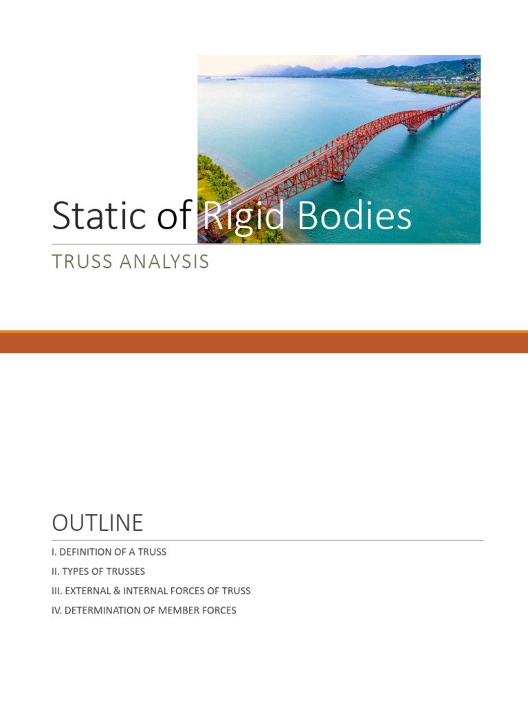 Static of Rigid Bodies - TrussCE2110 | PDF