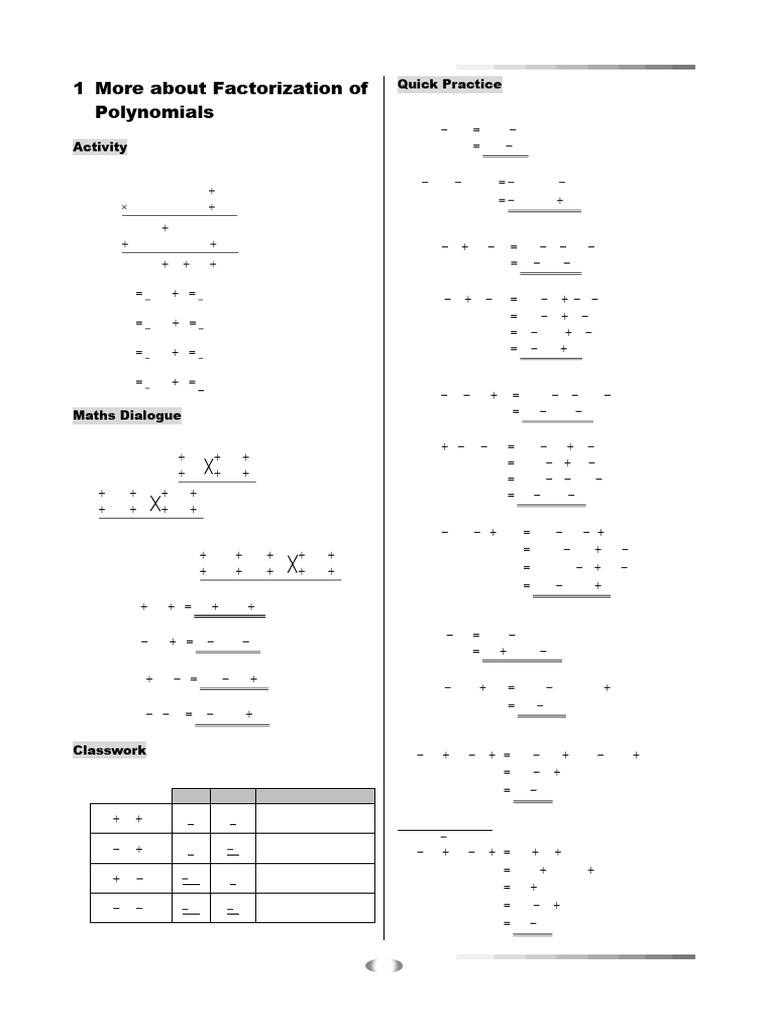 Junior Secondary Mathematics in Action 3A - Chapter 01 More About ...