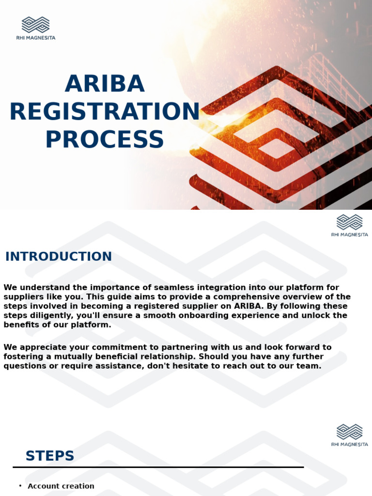 Ariba Registration Process | PDF | Computing