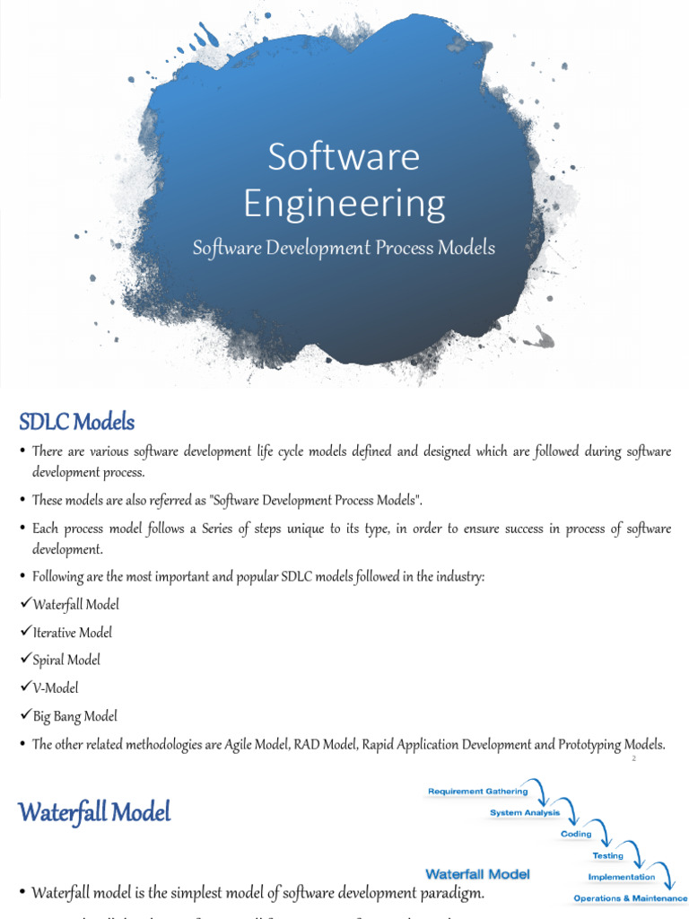 Overview of Software Development Models | PDF | Software Development ...