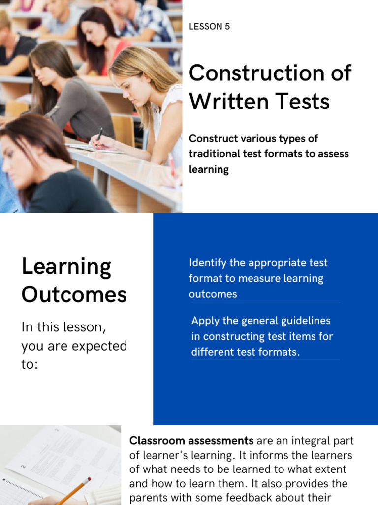 Construction of Written Test - 20241108 - 180127 - 0000 | PDF ...