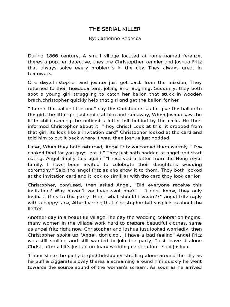 The Serial Killer | PDF