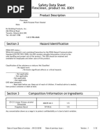 Safety Data Sheet: CIF Disinfectant Floor Cleaner | PDF | Occupational ...