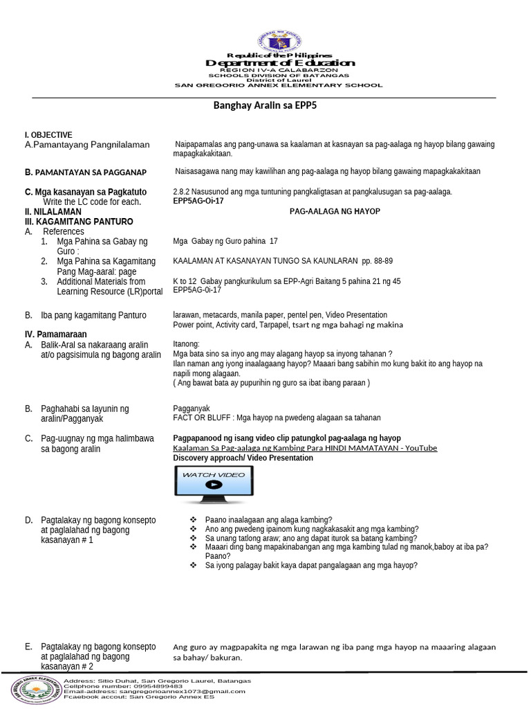 Cot - Epp5 - Agri 2ND Quarter 2021 2022 | PDF