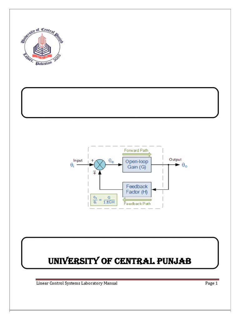 Linear Control System | PDF | Damping | Control Theory