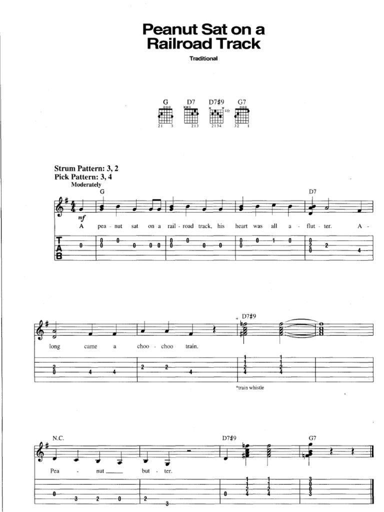 Peanut Sat On A Railroad Track | PDF