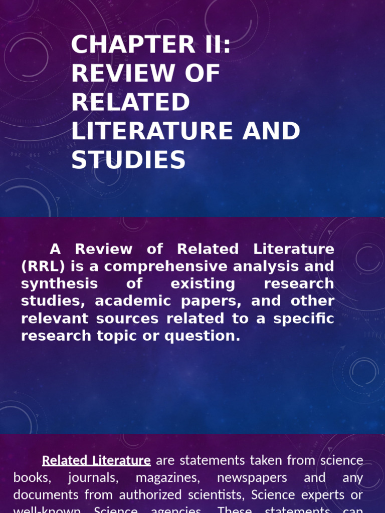 Chap II RRL | PDF | Methodology | Science