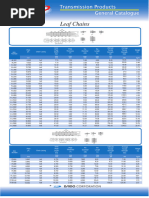 Tsubaki Leaf Chain Chart | PDF | Supply Chain Management | Machines