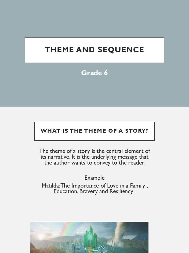 Theme and Sequence | PDF