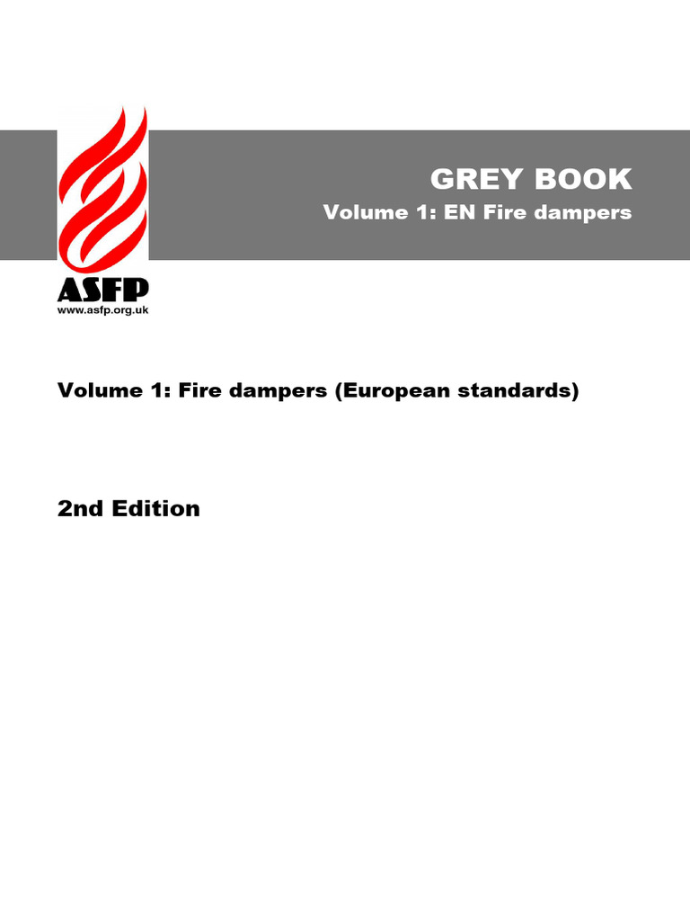 ASFP Grey Book: Fire Dampers Guide | PDF | Duct (Flow)
