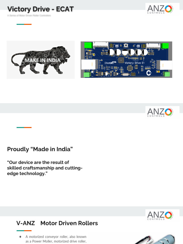 Victory Drive - ECAT: A Series of Motor Driven Roller Controllers | PDF