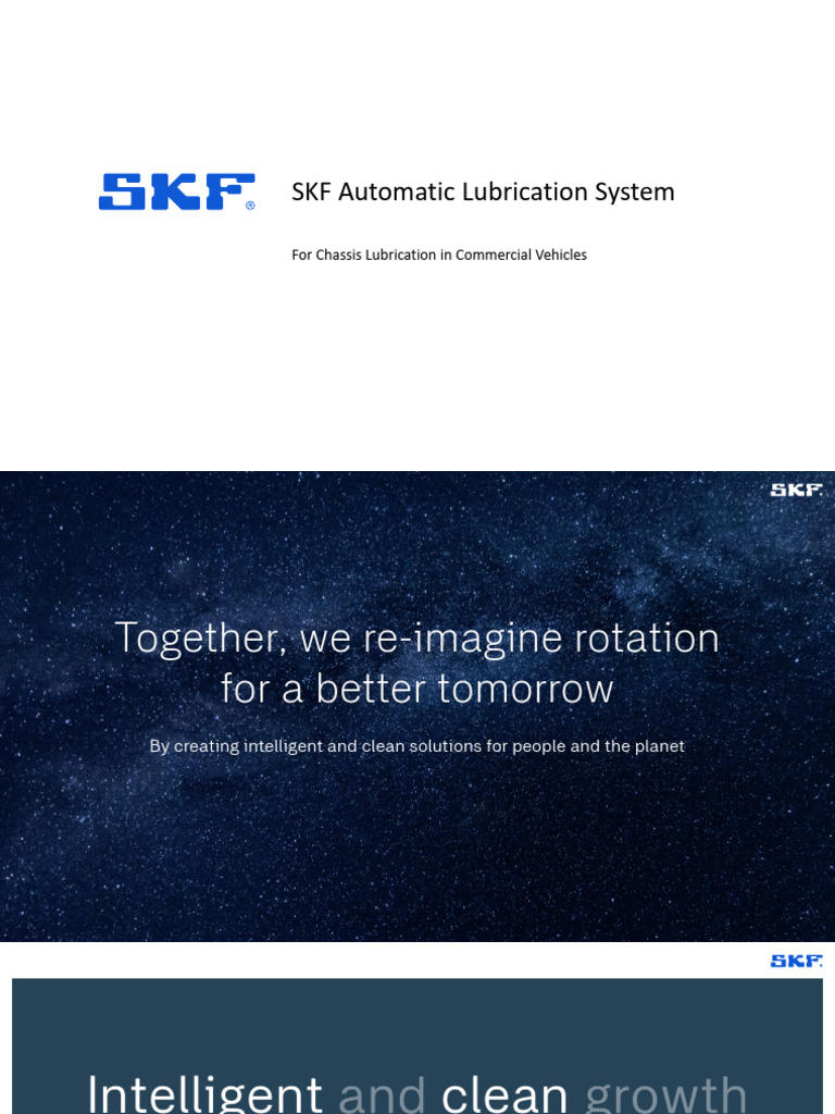 SKF Automatic Lubrication Solutions | PDF | Bearing (Mechanical ...