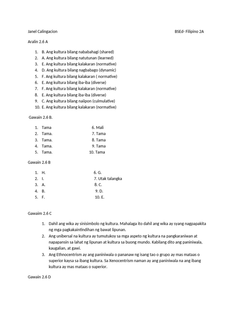 2.6 Answer (Ma'Am Susan) WPS Office | PDF