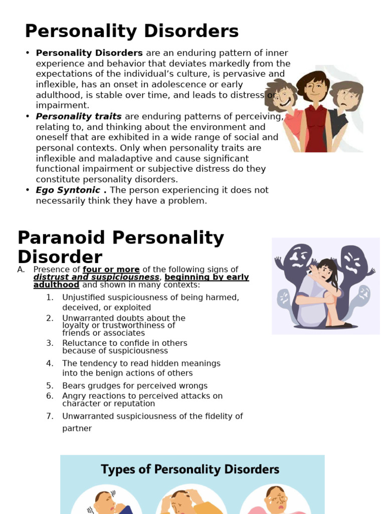L19 Personality Disorders | PDF | Personality Disorder | Behavioural ...