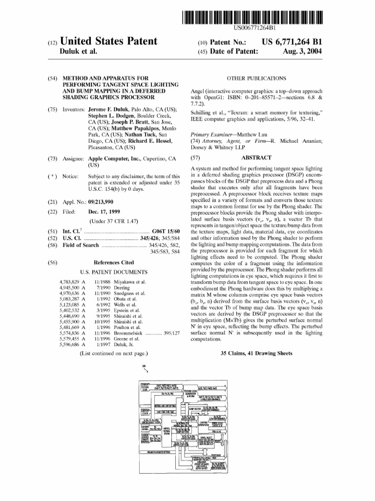 Method and Apparatus For Performing Tangent Space Lighting and - PDF Room | PDF | Shader ...