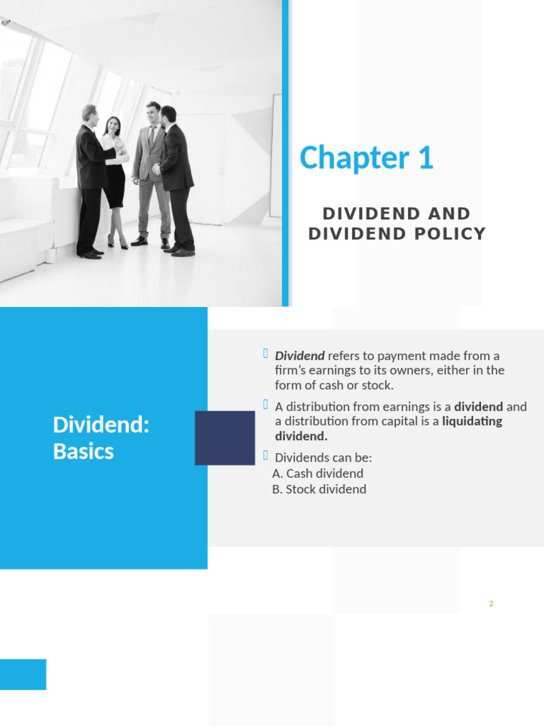 Chapter 1 Dividend Theory | PDF | Dividend | Stocks