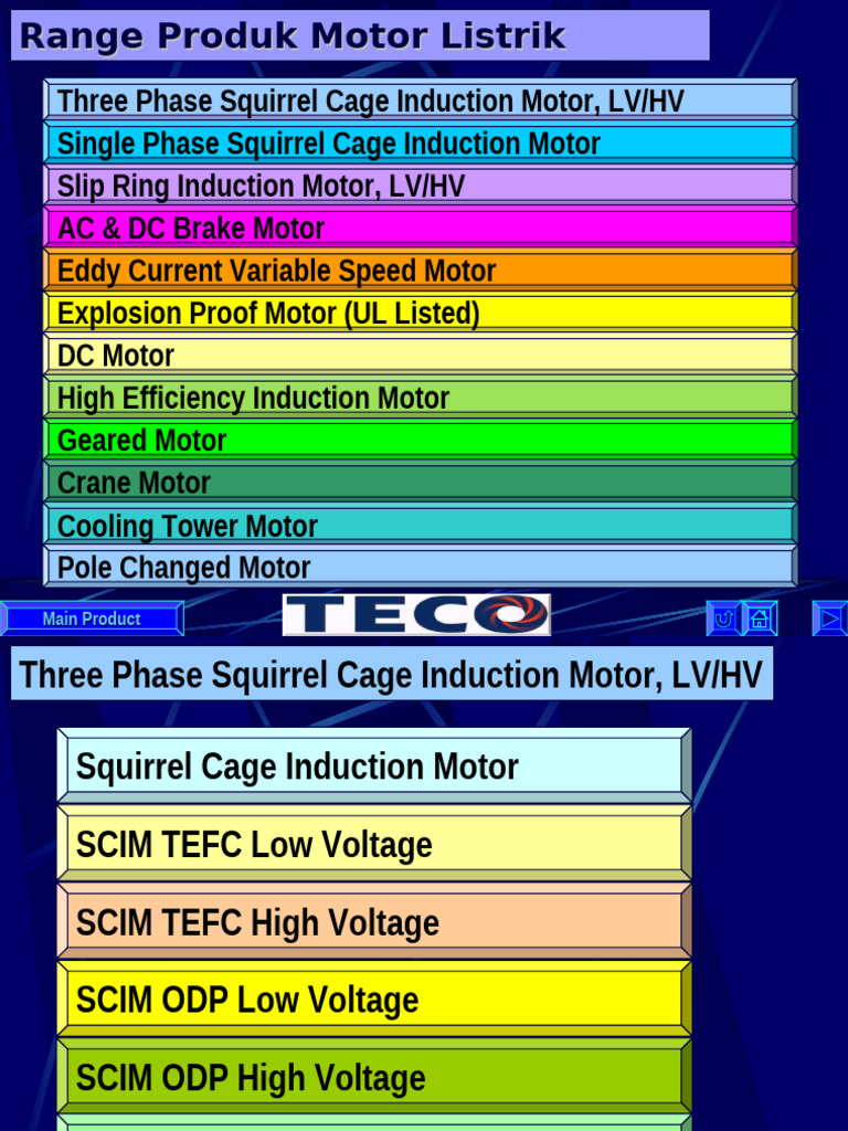 Electric Motor Product Range Overview | PDF | Electric Motor ...