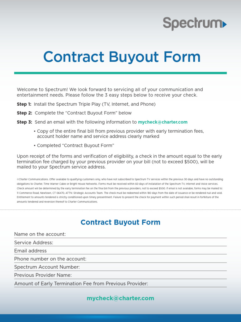 ContractBuyout Form | PDF