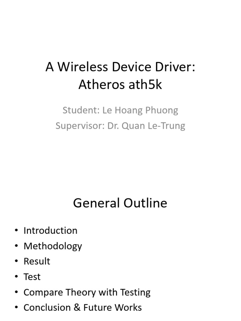 Lecture - 11 - (3) Ath5k | PDF | Device Driver | Kernel (Operating System)