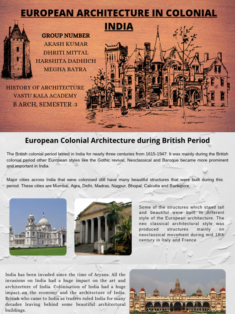 European Colonial Architecture in India | PDF | Architectural Design ...
