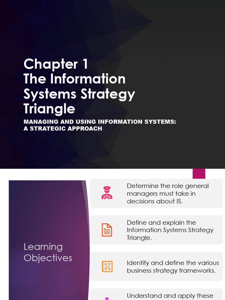 SIS Chap 1 The Information Systems Strategy Triangle Test Bank | PDF ...