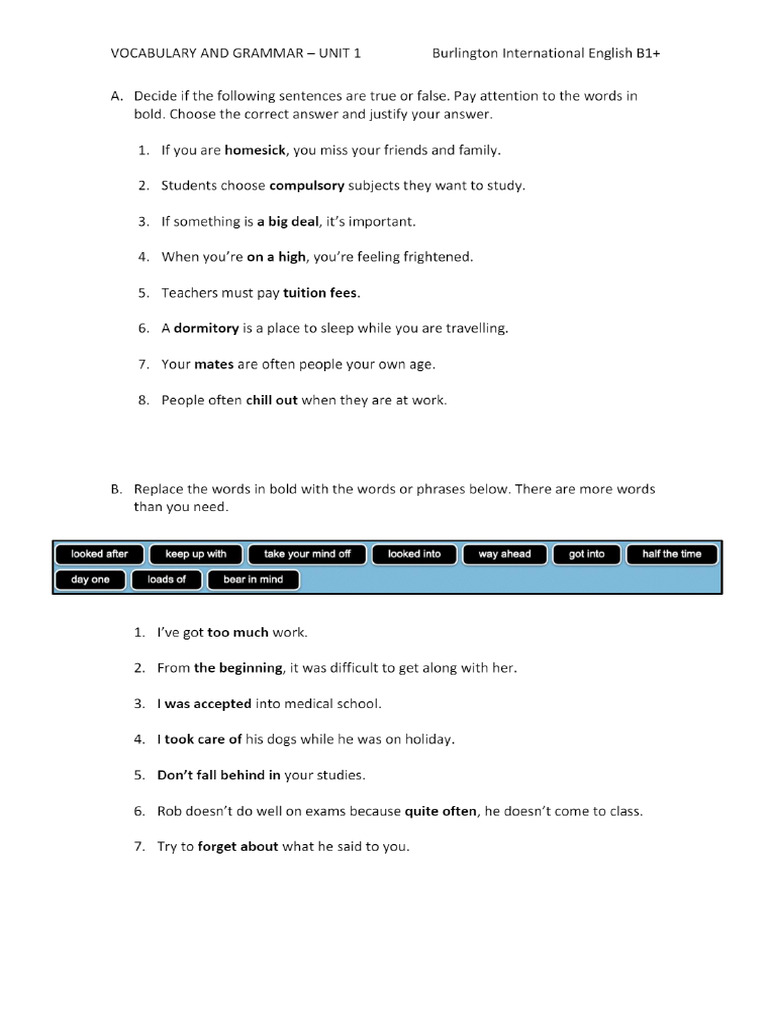 Bie - Test Unit 1 | PDF
