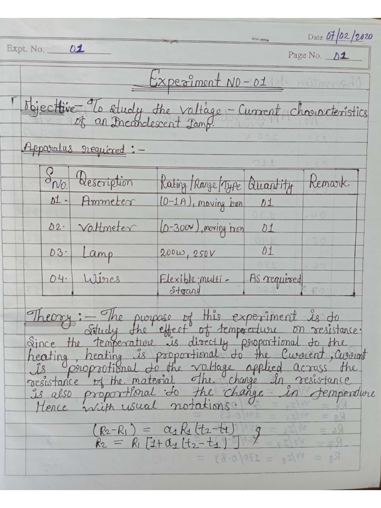 EEE Experiment Data | PDF