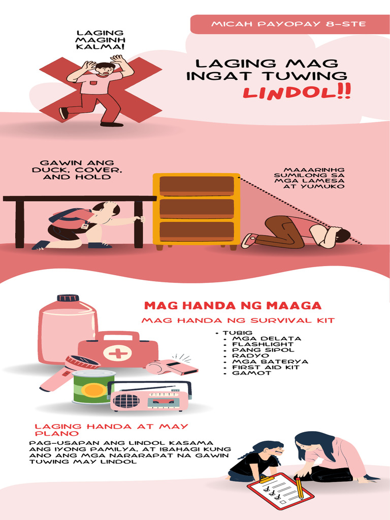 Green Illustrated Earthquake Safety Infographic | PDF