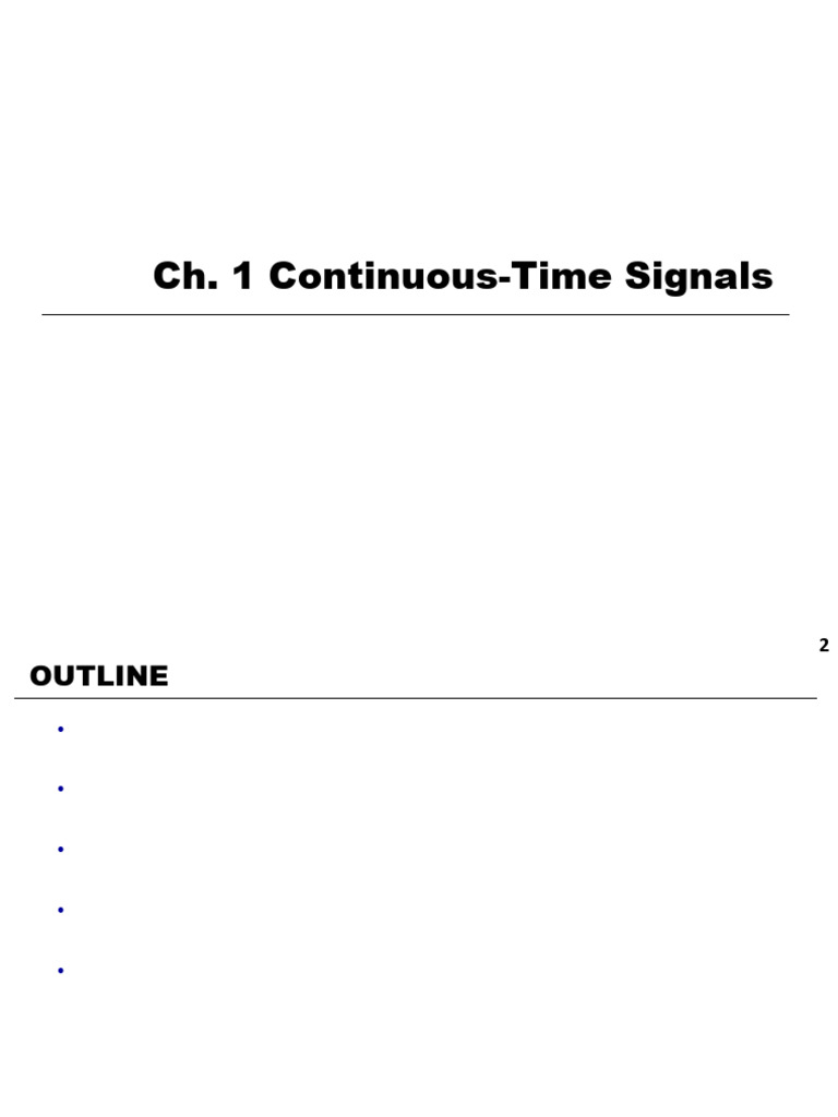 Ee2000 Ch1 Signals | PDF | Discrete Time And Continuous Time | Magnetic Resonance Imaging