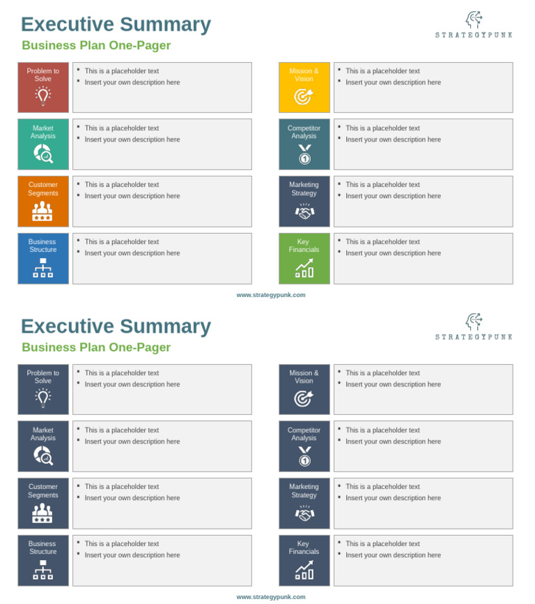 StrategyPunk BusinessPlan One-Pager | PDF