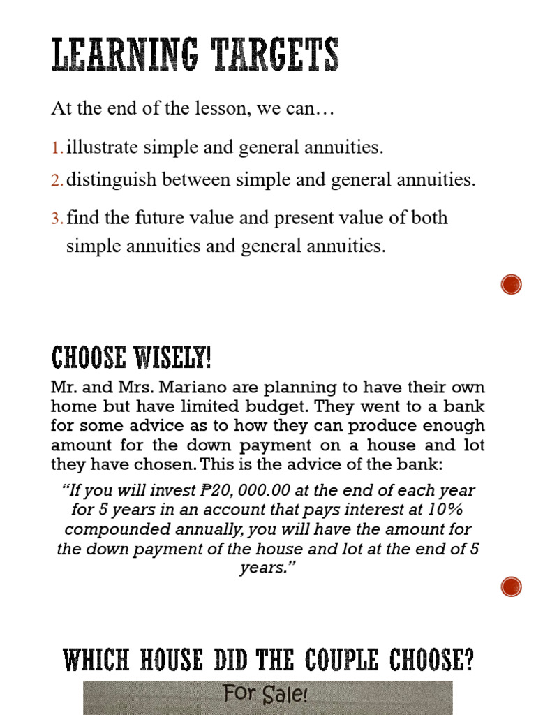 Annuity Gen-Math | PDF | Present Value | Interest