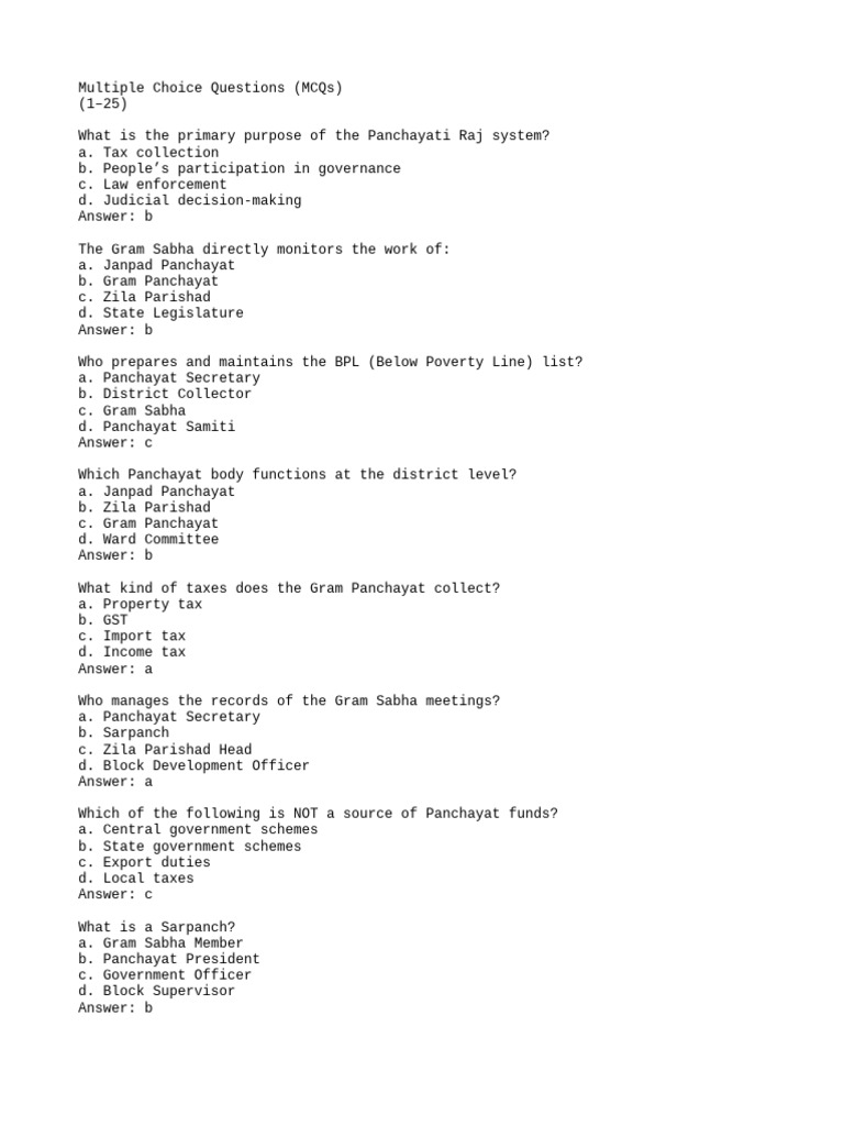 Multiple Choice Questions (MCQS) | PDF | Government | Government Of India