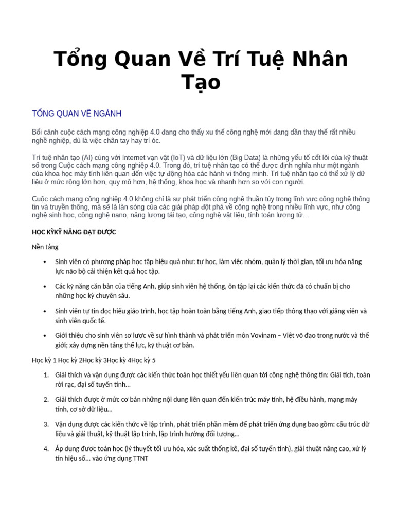 Tổng Quan Về cntt fpt | PDF