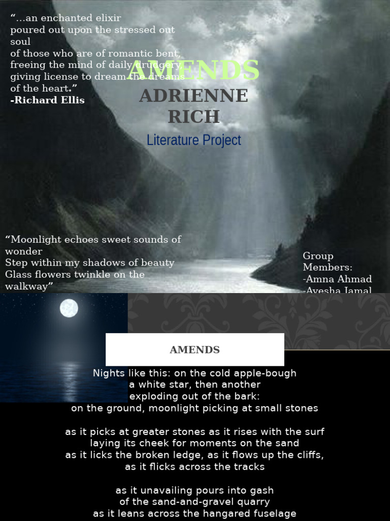 Amends Analysis 3 | PDF | Poetry