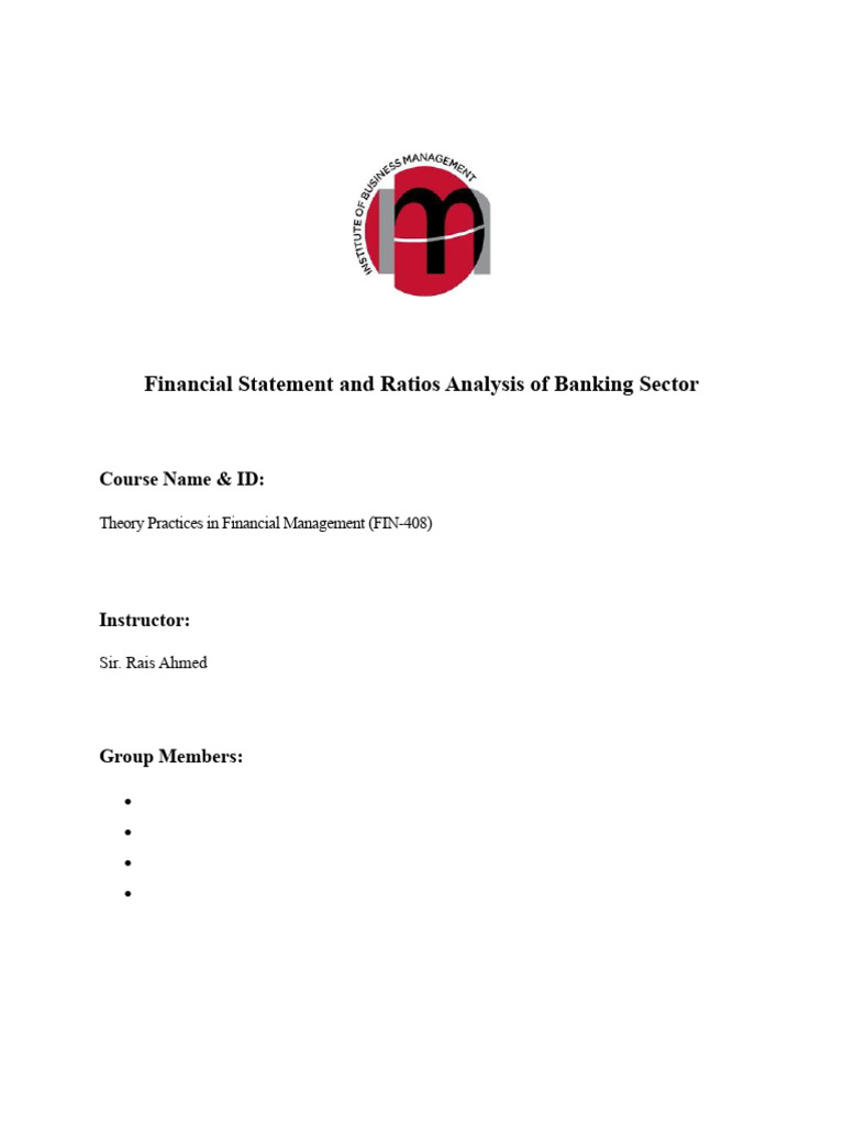 Banking Sector Financial Ratios Analysis | PDF | Banks | Capital ...