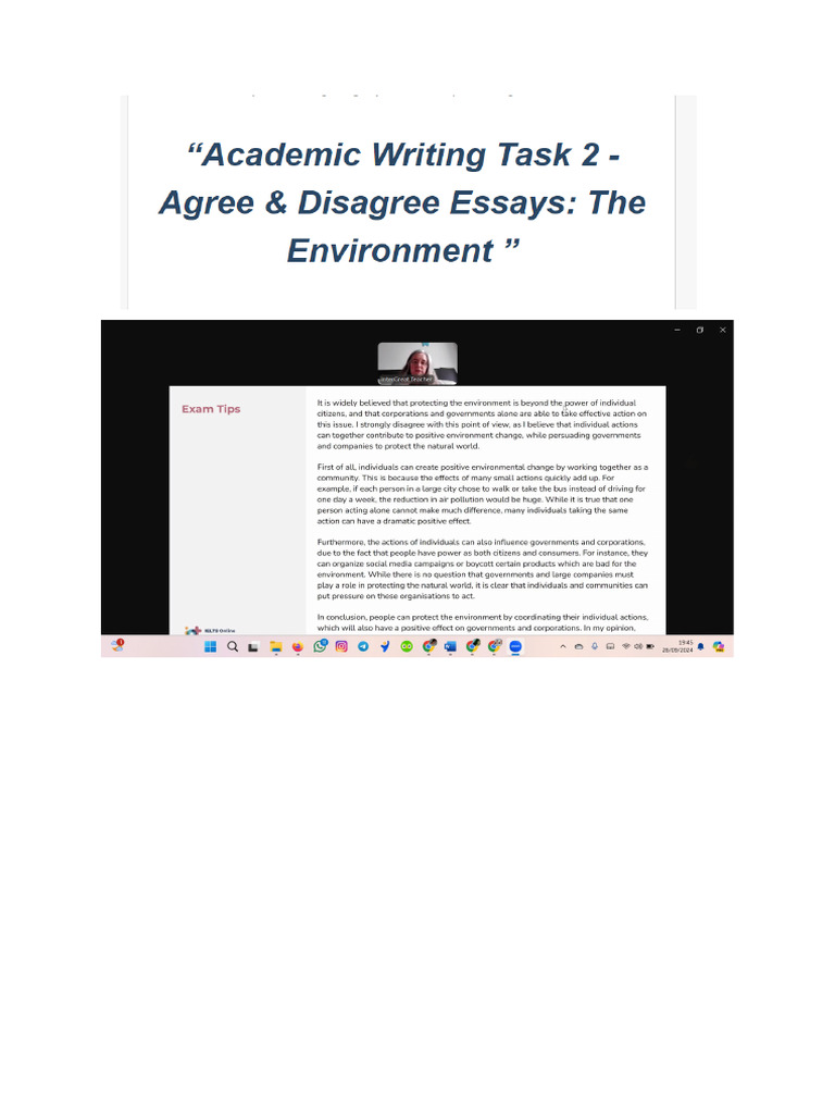 Writing Task 2 Agree&Disagree | PDF