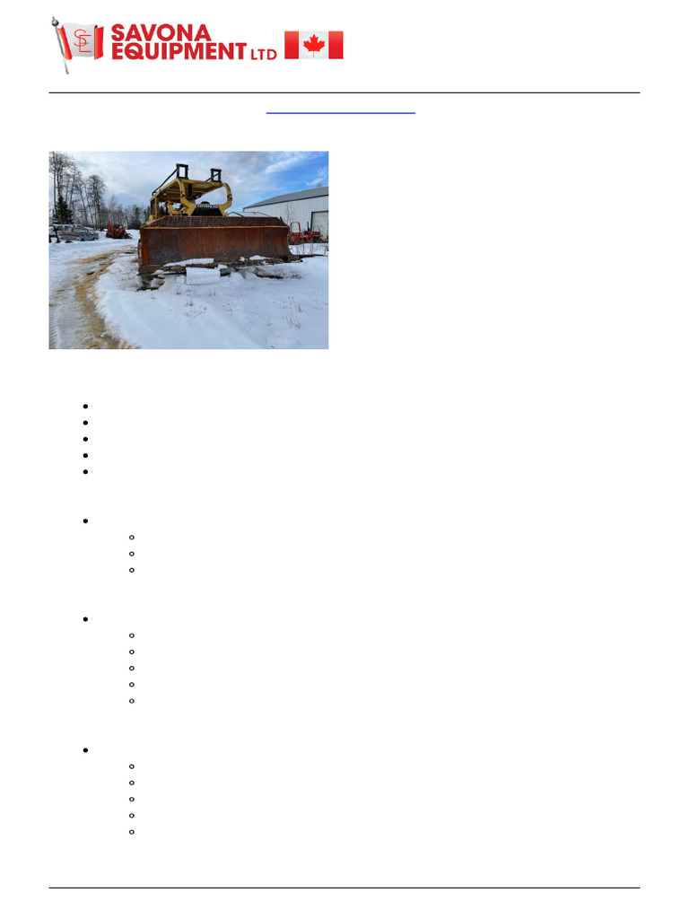 Cat d8k Dozer | PDF | Manufactured Goods | Vehicles