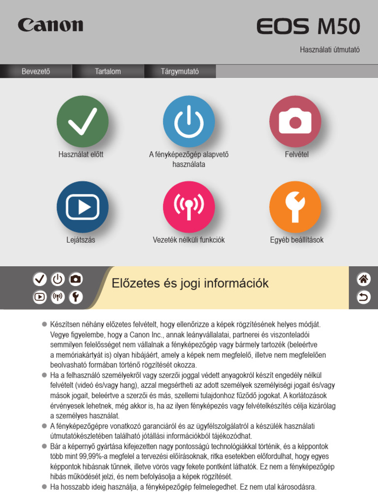 EOS M50 User Manual HU | PDF