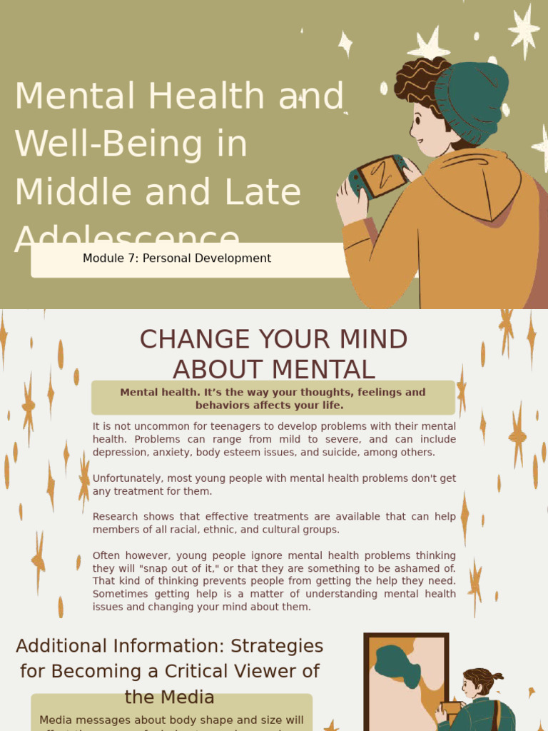 PerDev Reporting - Module 7 Mental Health and Well Being in Middle and ...