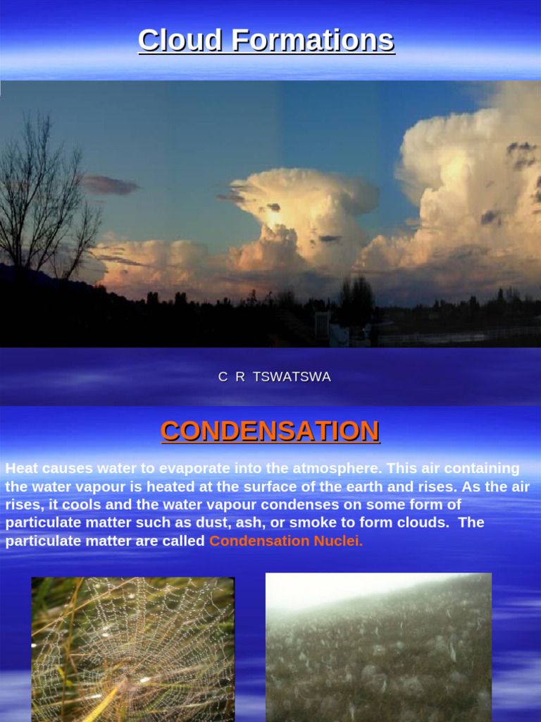 Cloud Formations IGCSE | PDF | Cloud | Fog