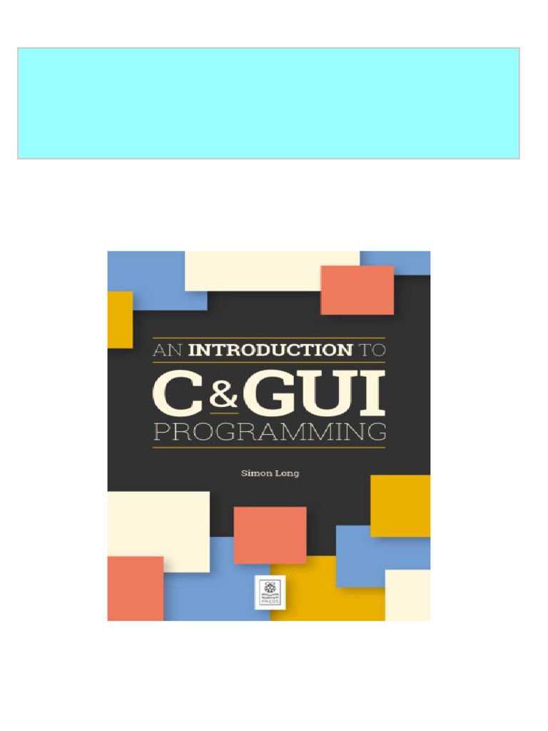 Pdf An Introduction To C Gui Programming Simon Long Download Pdf Integer Computer Science