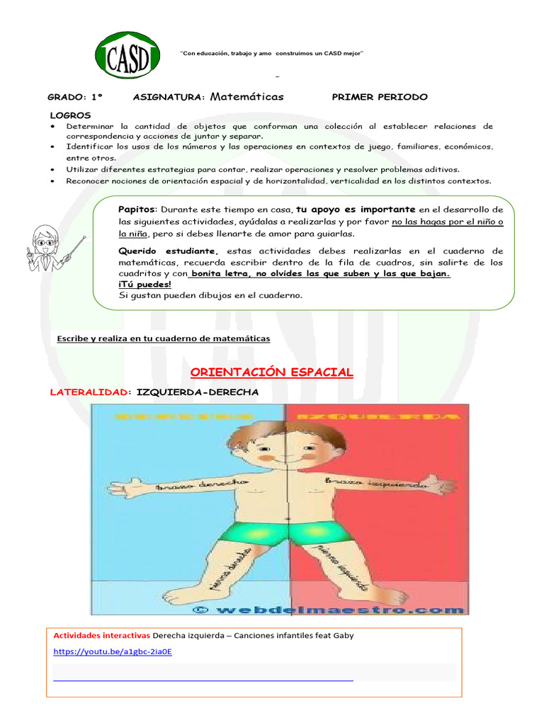 Matematicas Primer Periodo | PDF | Matemáticas