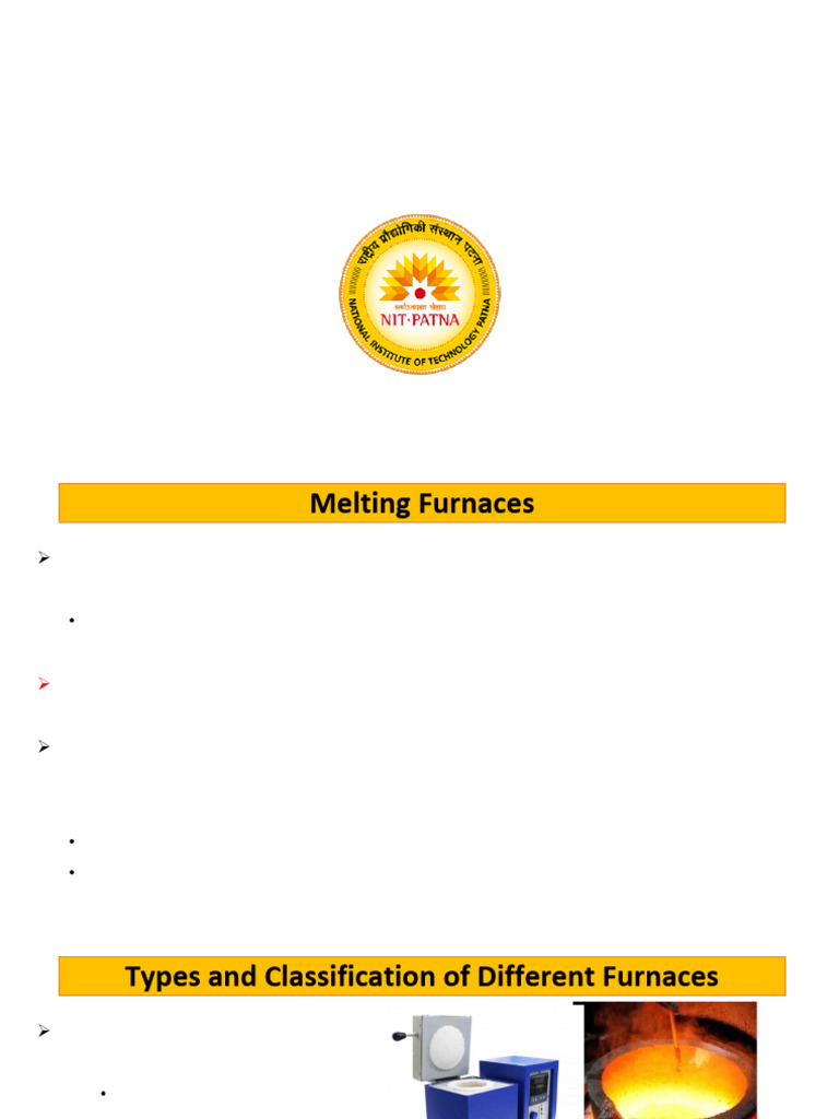 Types of Melting Furnaces Explained | PDF | Industrial Processes ...