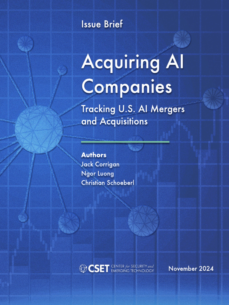 CSET Acquiring AI Companies | PDF | Mergers And Acquisitions ...