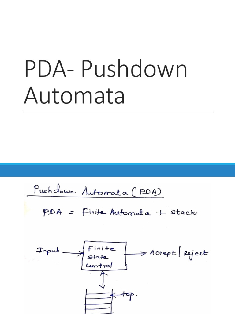 Unit III PDA - Pushdown Automata | PDF