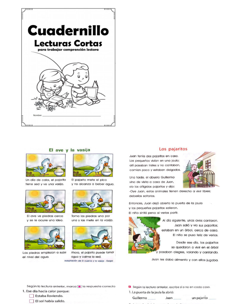 Cuadernillo De Comprensión Lectora Pdf