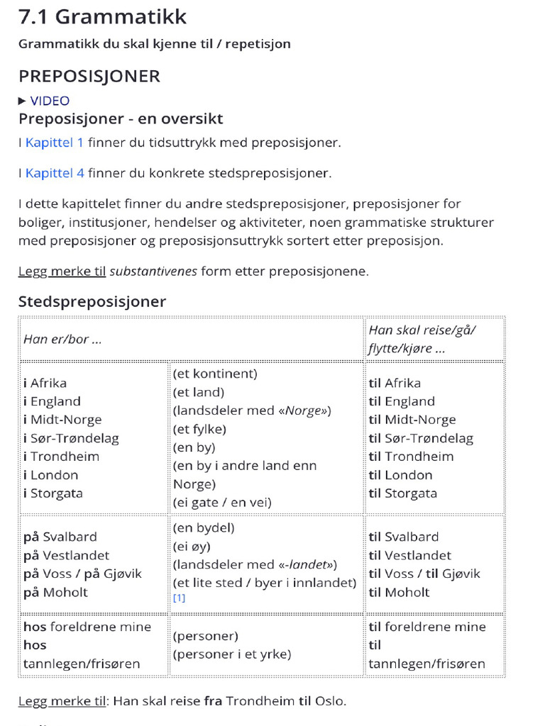 Preposisjon Now 2 | PDF