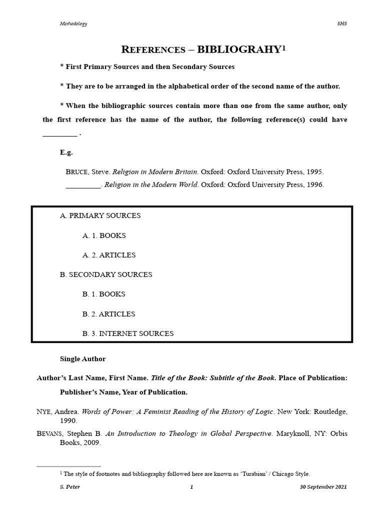 Bibliography Formatting Guide | PDF
