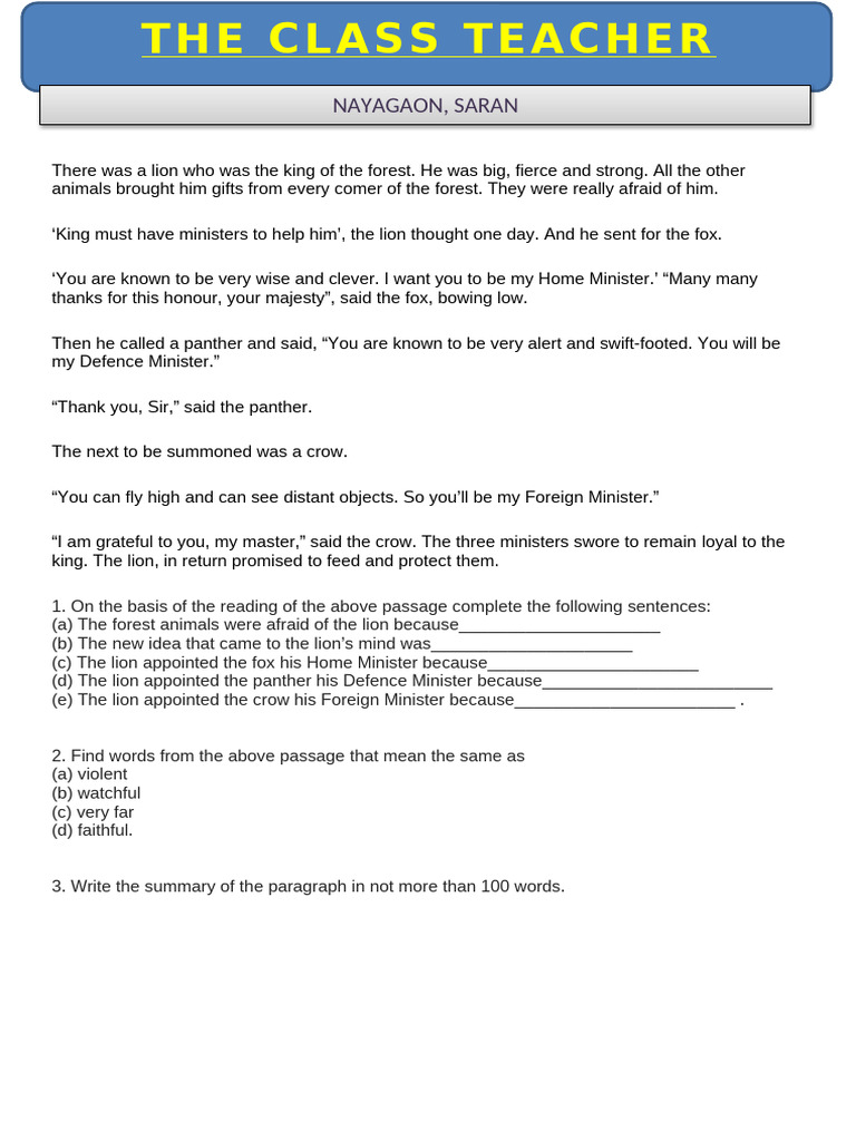 Class 6 Student Assessments | PDF