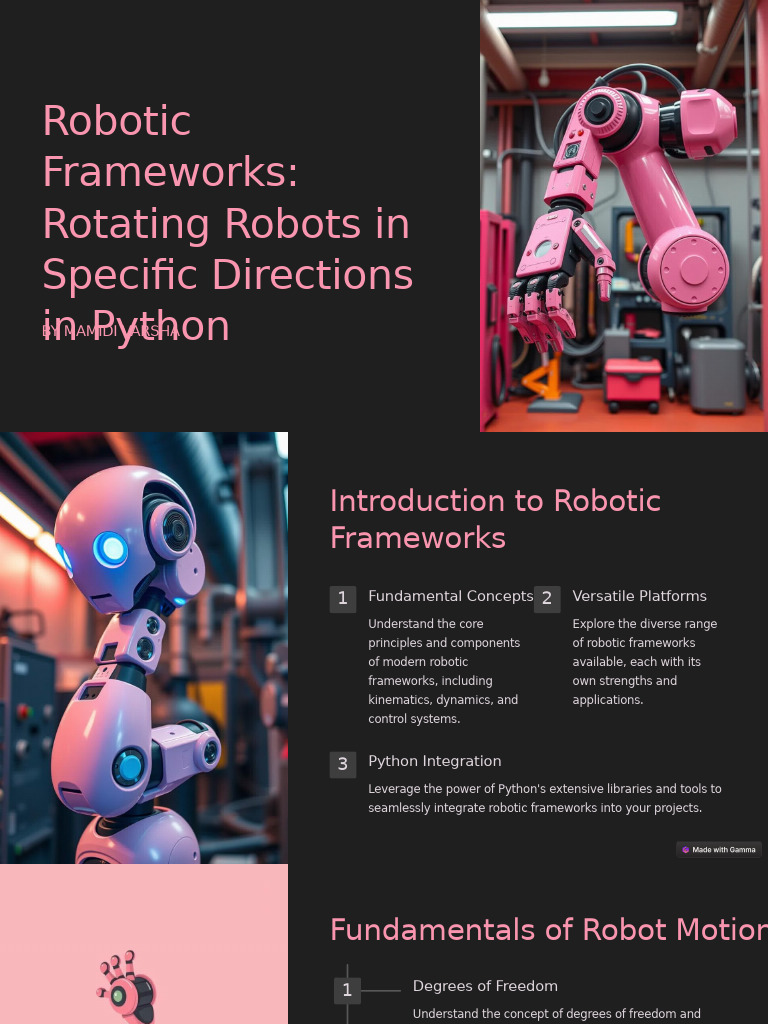 Robotic Frameworks Rotating Robots in Specific Directions in Python ...